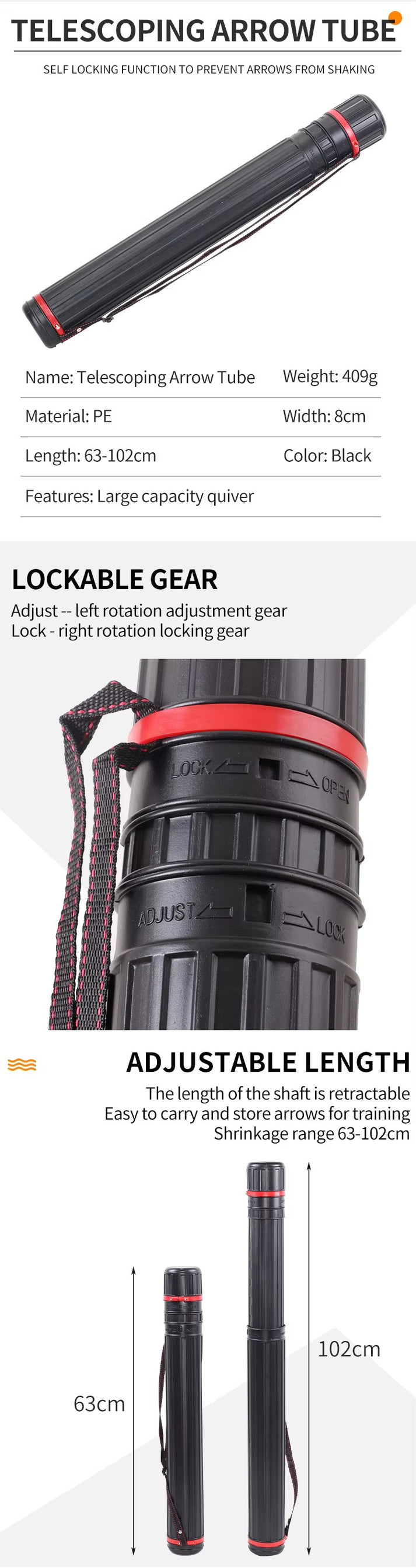 SPG - Arrow Tube (Adjustable） – Auckland Archery Supplies
