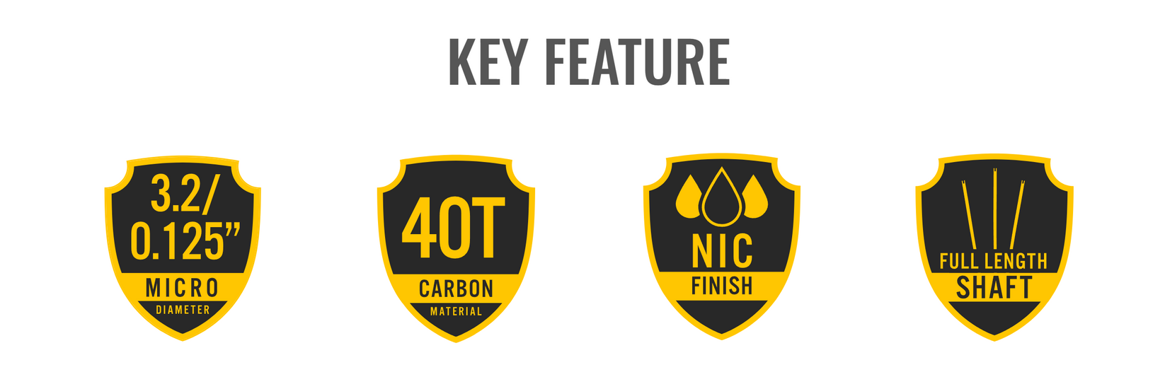 PANDARUS - ICE Point XT Arrows 0.001 Straightness Gold Label (Barrel s ...